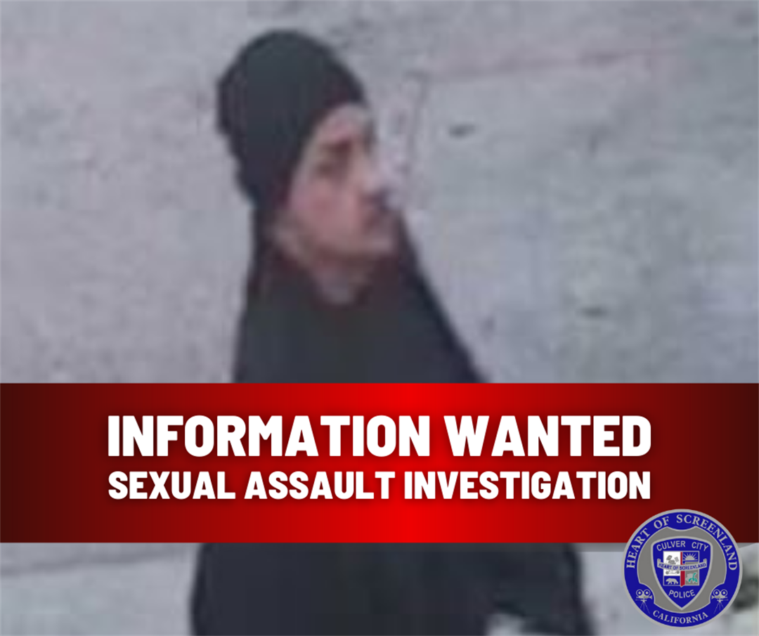 Investigators Seek Publics Help To Identify Sexual Assault Suspect